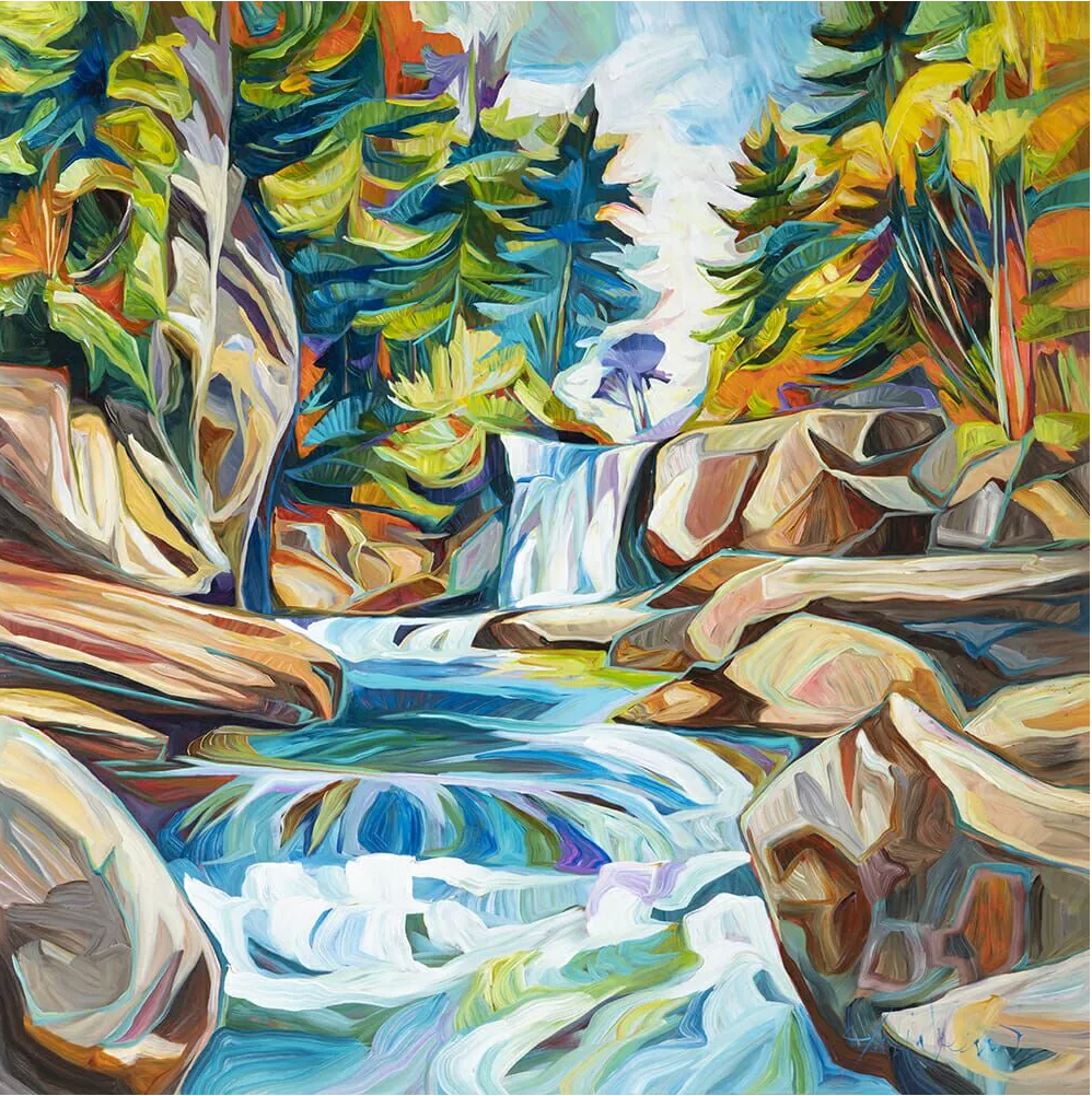 Julia Veenstra - Periwinkle Tree, Poster Print, 24x24" – crownandpress