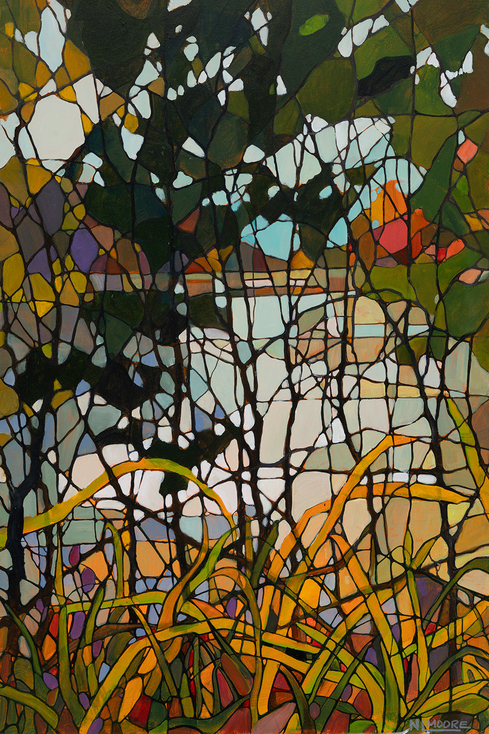 Where Water Meets October by Nancy L. Moore - Crown and Press Gallery ...